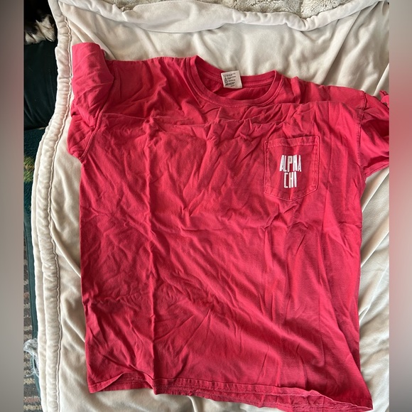 Comfort Colors | Shirts | Axo Red Pocket Shirt | Poshmark